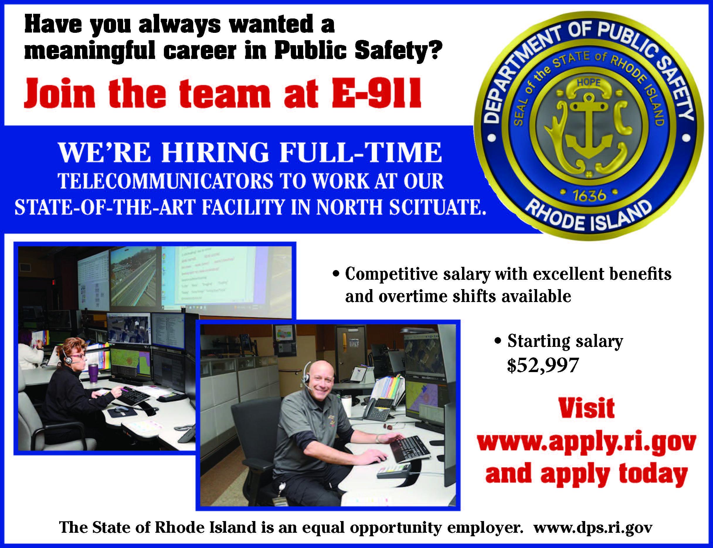 Welcome | Rhode Island E 9-1-1 Uniform Emergency Telephone System